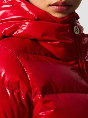 Perfect Moment Polar Flare Houndstooth Ski Jacket - Red