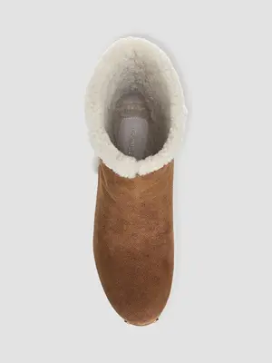 Veronica Beard Glinda Shearling-lined Suede Ankle Boots