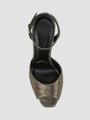 FAVORITE DAUGHTER Yasmine 95mm Leather Slingback Sandals
