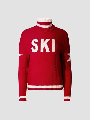 Perfect Moment Glacier Wool Turtleneck Sweater