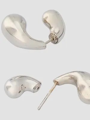 Bottega Veneta Sterling Double-sided Drop Earrings