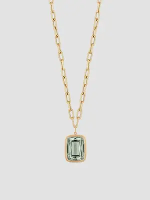 Goshwara Manhattan 18k & Pendant Necklace - Prasiolite