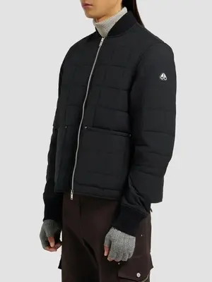 Moose Knuckles Shell Jackets Walker Liner Quilted Puffer Bomber Jacket