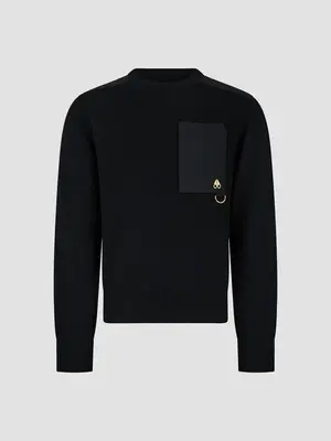 Moose Knuckles Elowan Accented Sweater - Black