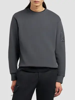 Moose Knuckles Icon Sportswear Hartsfield Cotton Sweatshirt - Cement