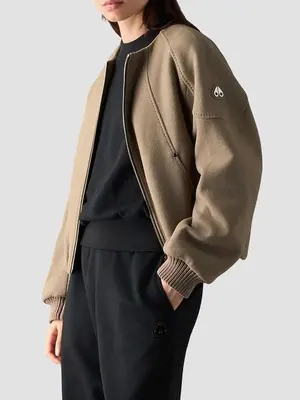 Moose Knuckles Grid 3-in-1 Wool Bomber