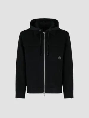 Moose Knuckles Snowdon Wool-blend Hooded Shirt Jacket