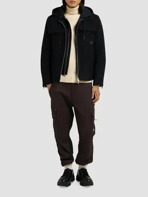 Moose Knuckles Snowdon Wool-blend Hooded Shirt Jacket