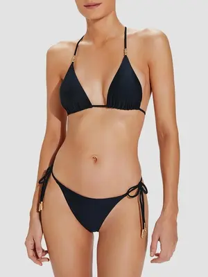 VIX PAULA HERMANNY Lucy Triangle Bikini Top - Black