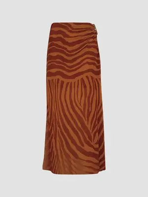VIX PAULA HERMANNY Sundown Amira Striped Maxi-skirt - Multi