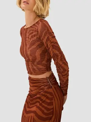 VIX PAULA HERMANNY Sundown Amira Striped Maxi-skirt