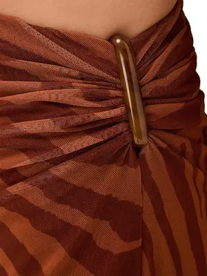 VIX PAULA HERMANNY Sundown Amira Striped Maxi-skirt