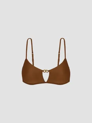 VIX PAULA HERMANNY Angie Bikini Top - Brown