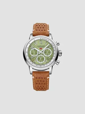 Chopard Classic Racing Stainless Steel & Leather Watch - Brown