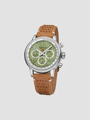 Chopard Classic Racing Stainless Steel & Leather Watch