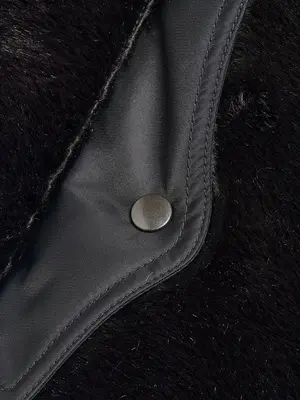Junya Watanabe Mixed-media Faux-fur Oversized Coat