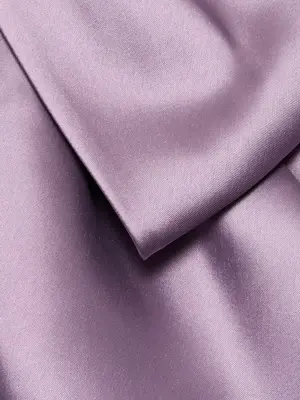 Amsale Satin Square-neck Column Gown