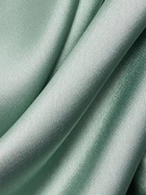 Amsale Satin Cowlneck Gown