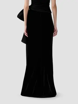 Carolina Herrera Chalet Trumpet Floor-length Skirt