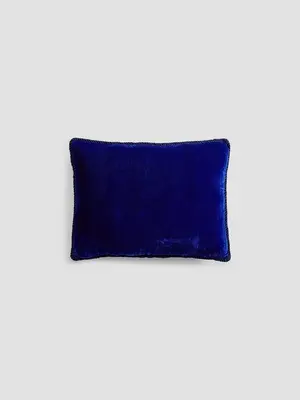 SUDHA PENNATHUR Happy Hanukkah Beaded Velvet Pillow