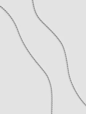 David Yurman Sculpted Cable Chain Necklace In Sterling 2.7mm