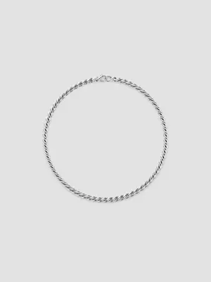 David Yurman Sculpted Cable Chain Necklace In Sterling 5.7mm