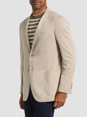 SAKS FIFTH AVENUE Collection Wool & Silk Jersey Blazer
