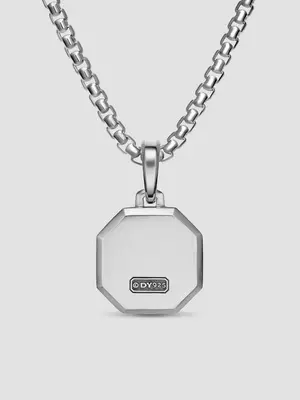 David Yurman Faceted Amulet In Sterling 16mm