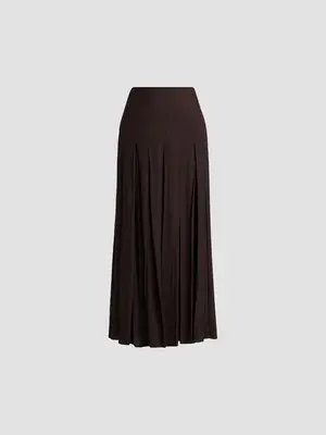 REFORMATION Nancy Pleated Midi-skirt