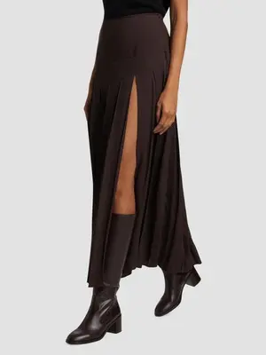 REFORMATION Nancy Pleated Midi-skirt