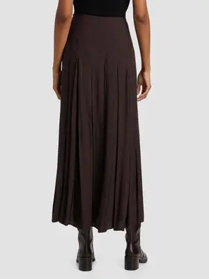 REFORMATION Nancy Pleated Midi-skirt