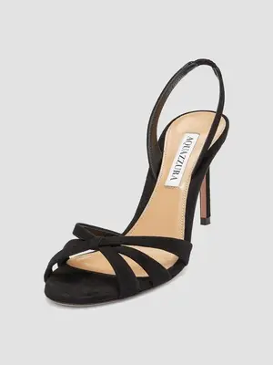 AQUAZZURA Tati 85mm Suede Slingback Sandals