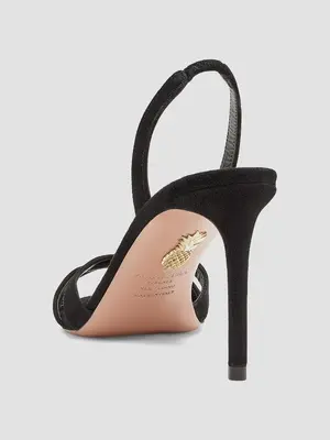 AQUAZZURA Tati 85mm Suede Slingback Sandals