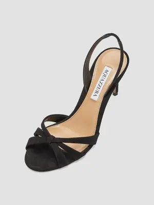 AQUAZZURA Tati 85mm Suede Slingback Sandals