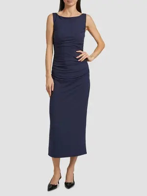 REFORMATION Benson Ruched Stretch Jersey Midi-dress