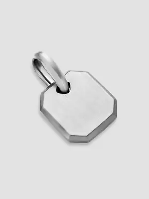 David Yurman Octagonal Amulet In Sterling 15mm