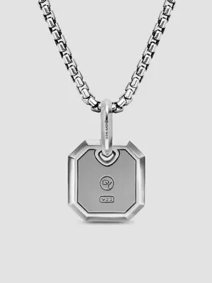 David Yurman Octagonal Amulet In Sterling 15mm