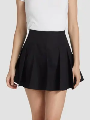 ANONLYCHILD Just A Pinch Ellis Pleated Miniskirt - Black