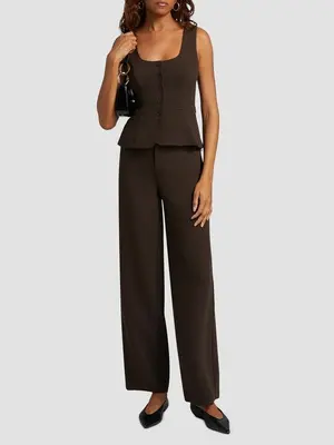 REFORMATION Delanie Square Neck Sleeveless Top