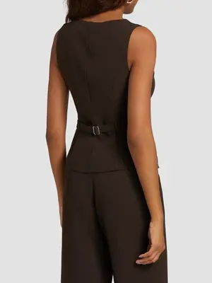 REFORMATION Delanie Square Neck Sleeveless Top