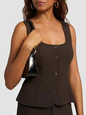 REFORMATION Delanie Square Neck Sleeveless Top