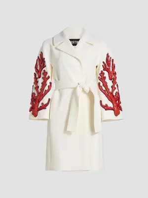 Libertine Venetian Reef Vienna Wrap Coat - Ivory