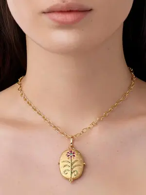 Temple St. Clair Fiori 18k & Multi-gemstone Locket