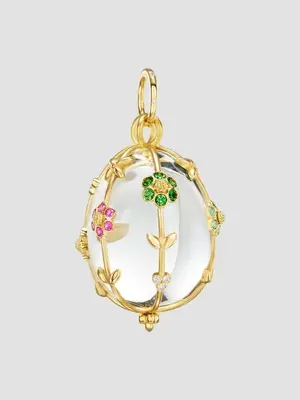 Temple St. Clair Fiori 18k & Multi-gemstone Amulet - Yellow Gold
