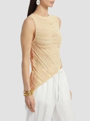 NONCHALANT LABEL Banks Asymmetric Top