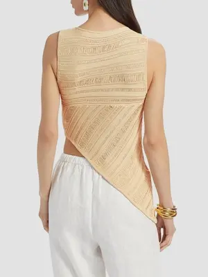 NONCHALANT LABEL Banks Asymmetric Top