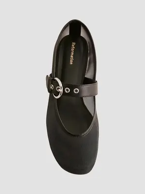 REFORMATION Bethany Mesh Ballet Flats