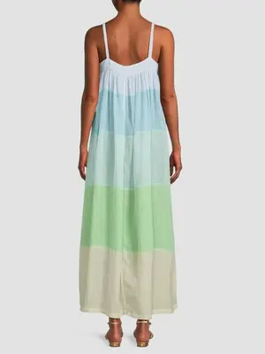 LEMLEM Eda Colorblocked Cotton Slipdress