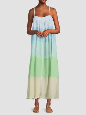 LEMLEM Eda Colorblocked Cotton Slipdress