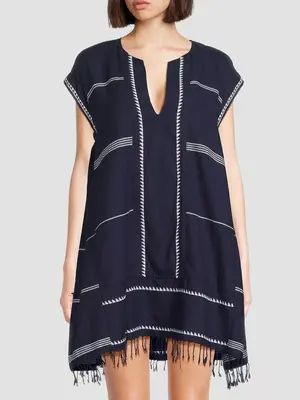 LEMLEM Elina Cotton V-neck Caftan